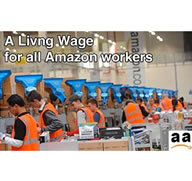 Living Wage protest from Amazon Anonymous